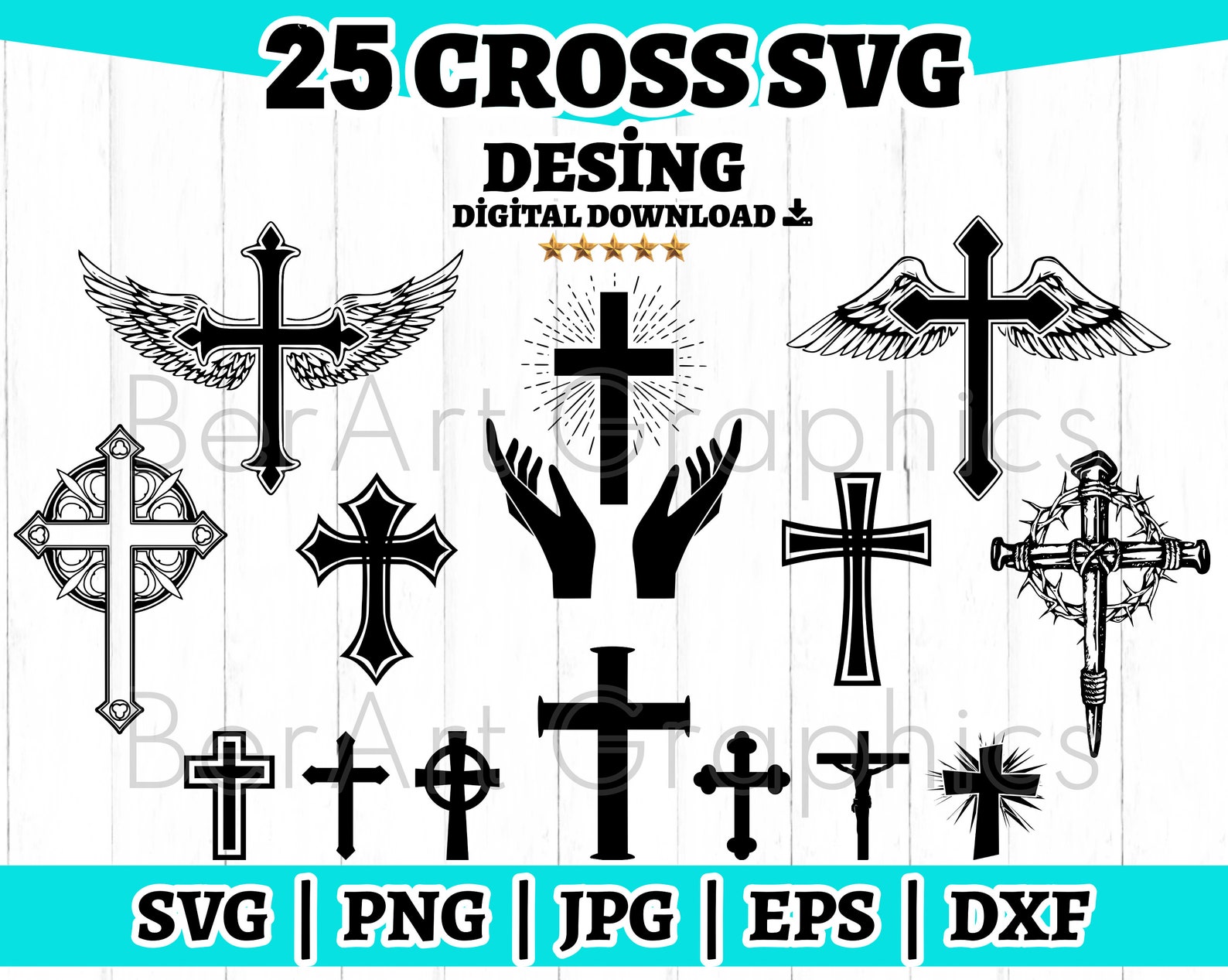 Cross Svg, Jesus SVG, Cross SVG Bundle, Cross Svg File, Christian Svg ...