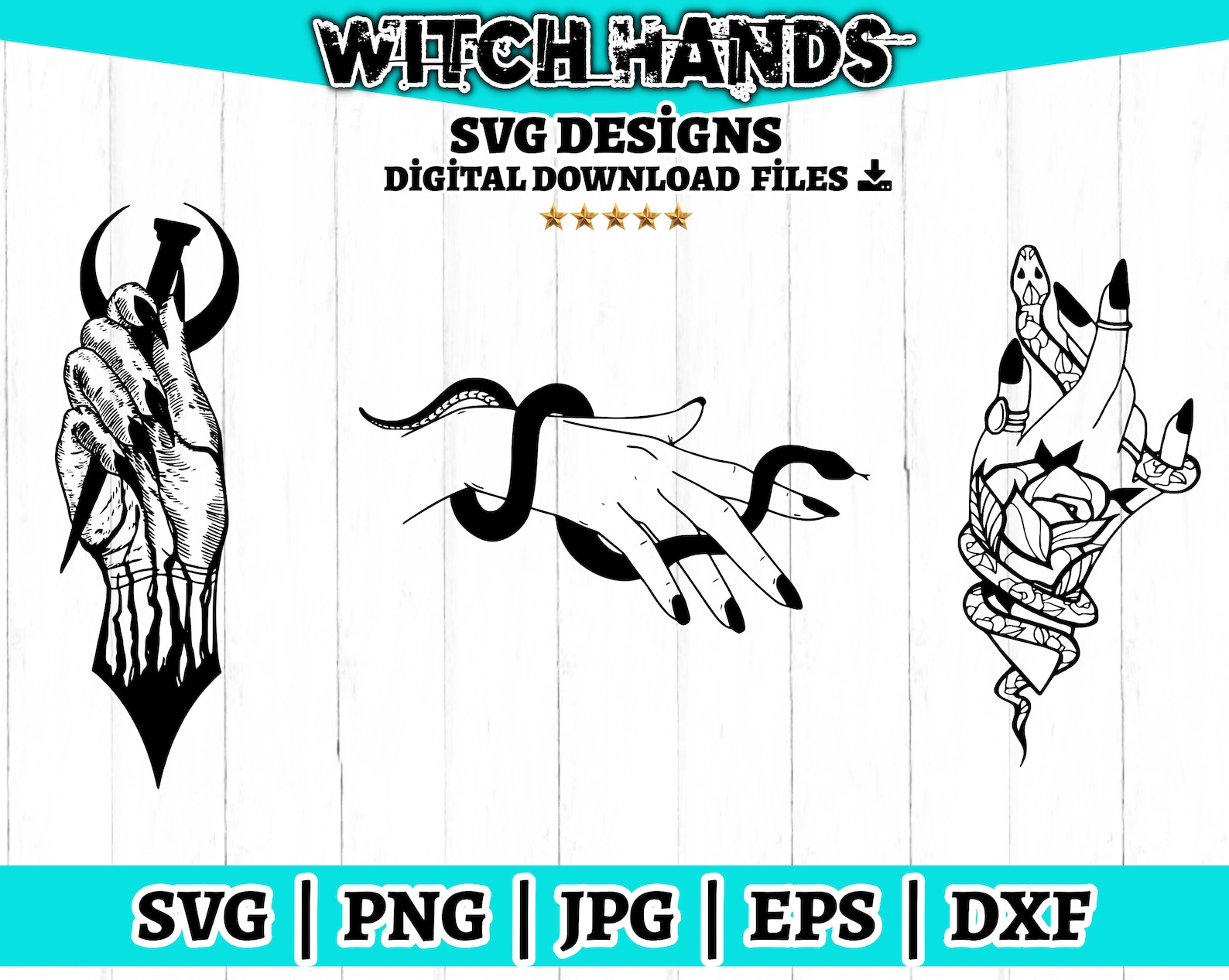 Witch Hands Svg Witch Svg Bundle SVG Gothic Magic Hands Svg - Etsy