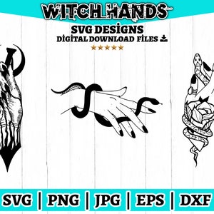 Witch Hands Svg, Witch Svg Bundle, SVG Gothic, Magic Hands Svg Bundle ...