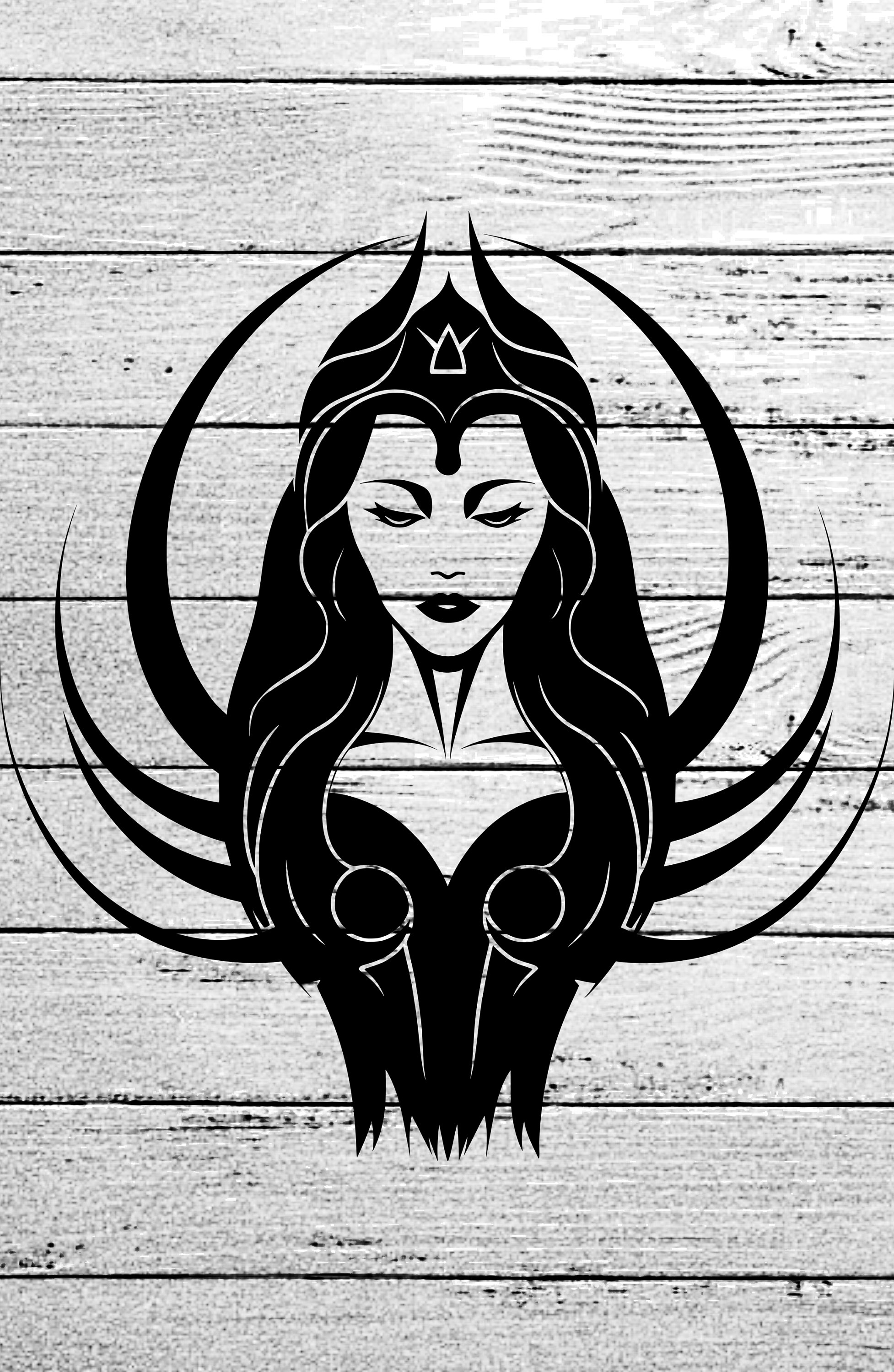 Goddess Hecate Svg Png Vector Illustration Clipart Digital Download ...