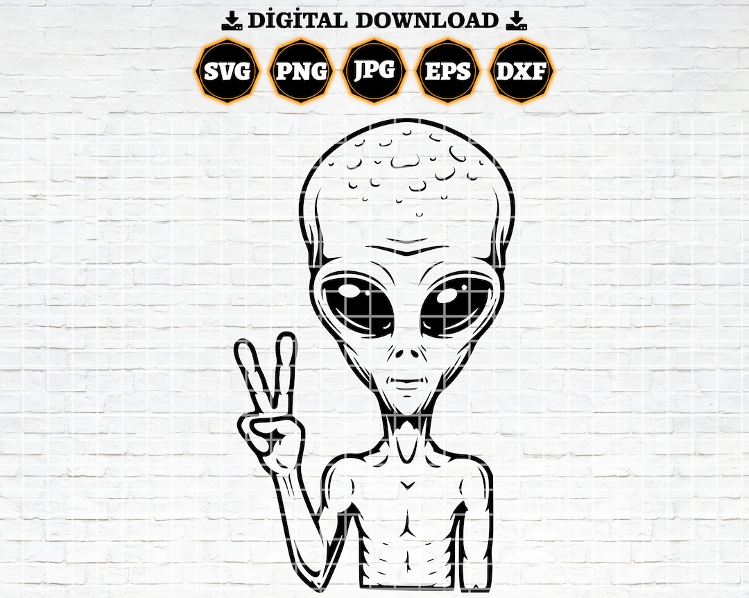 Alien Svg, Cute Alien Svg File, Ufo Svg Designs, Clip Art Cut Files ...