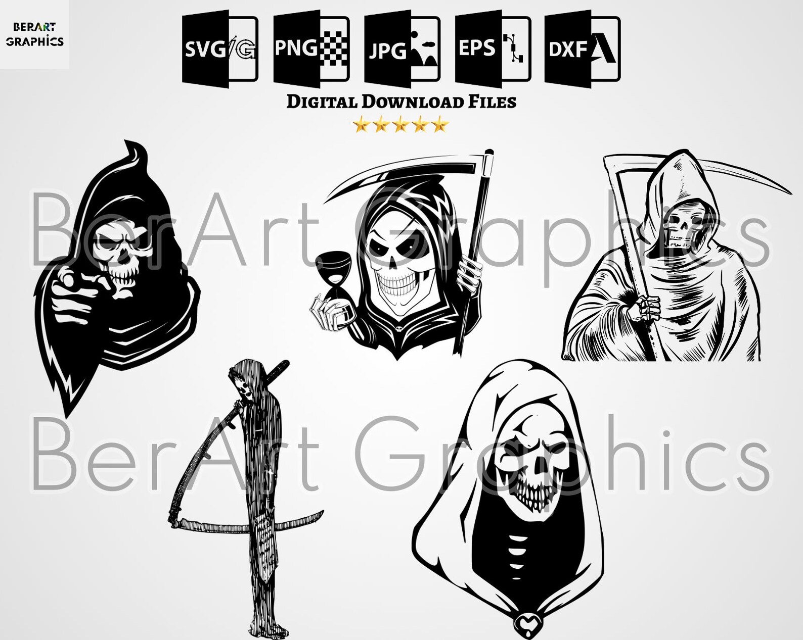 33 Grim Reaper Svg, Angels of Death Svg Bundle, Devil Svg, Ghoul Svg ...