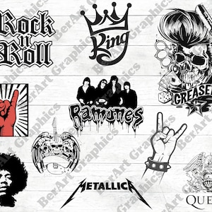 30 Rock N Roll Svg Bundle, Rock Music Svg, Svg File for Cricut, Cut ...