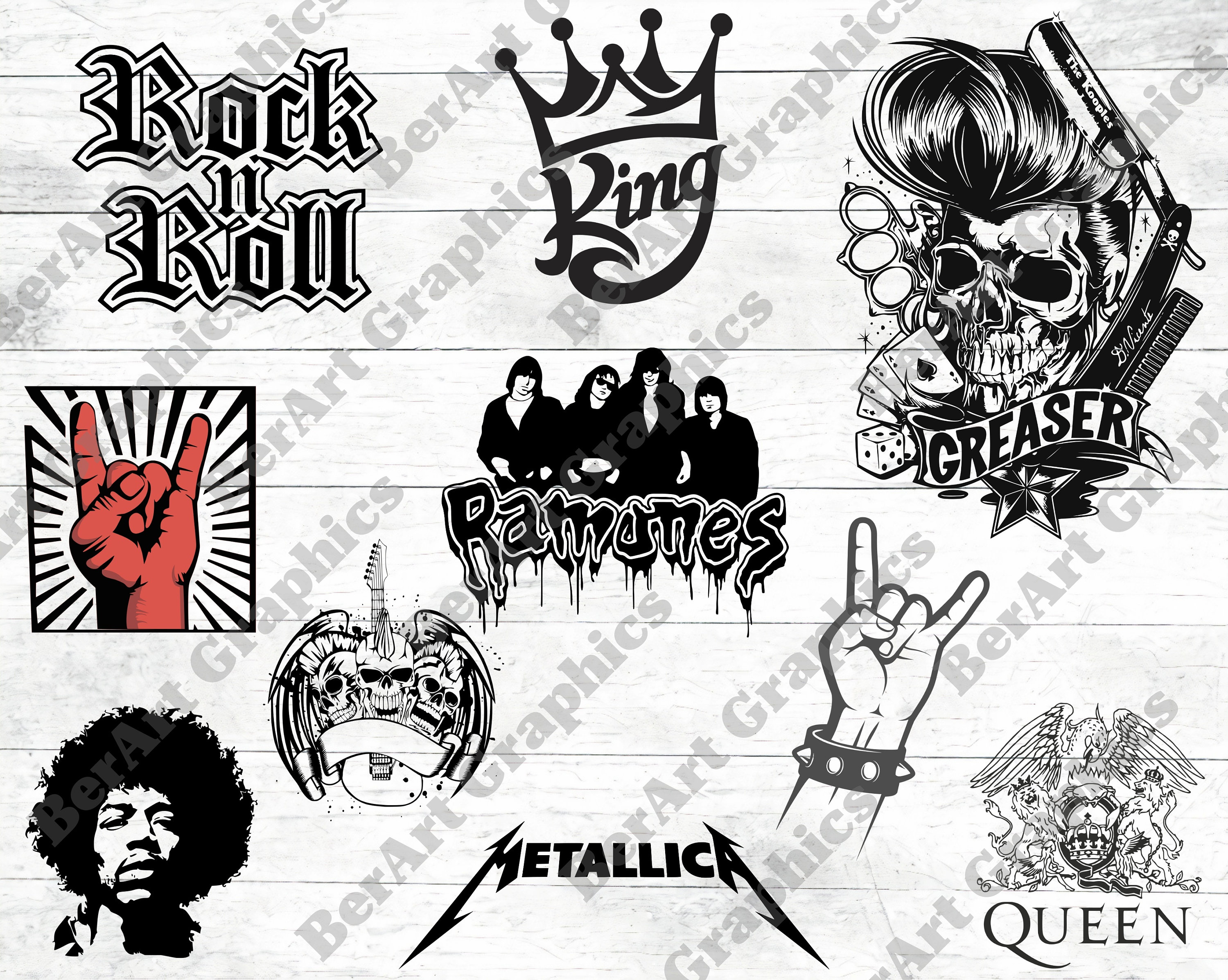 30 Rock N Roll Svg Bundle Rock Music Svg Svg File for - Etsy