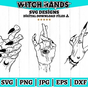 Witch Hands Svg, Witch Svg Bundle, SVG Gothic, Magic Hands Svg Bundle ...