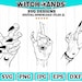 Witch Hands Svg, Witch Svg Bundle, SVG Gothic, Magic Hands Svg Bundle ...