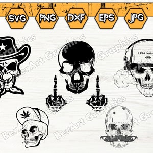 50 Skull Svg Bundle, Skull SVG, Skull Cut Files, Skull Cricut SVG ...