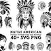 Native American Svg Bundle, Warriors Svg, Mandala Svg, American Indian ...
