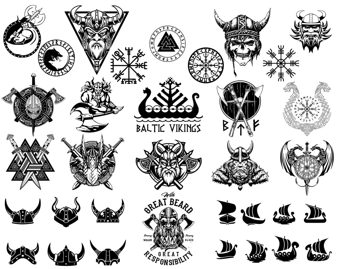 Viking Vector Design Images Svg Bundle Viking Svg Viking - Etsy