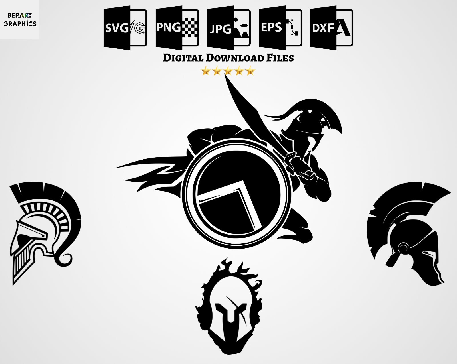 Spartan Gladiator Svg Bundle, Helmet Svg, Spartan Warrior Helmet ...
