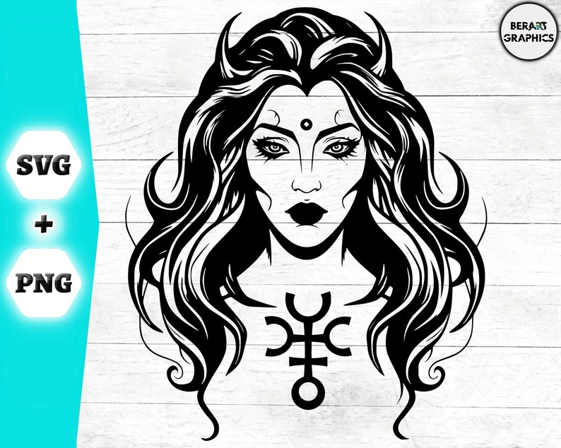 Goddess Hecate Svg Png Vector Illustration Clipart Digital Download ...