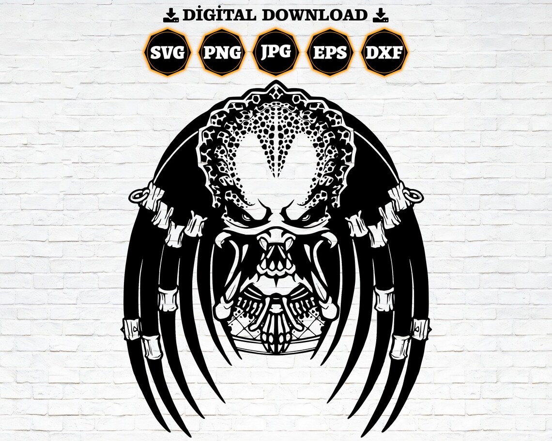 Alien Predator Svg,alien Svg, Predator Svg, Alien Vs Predator Vector ...