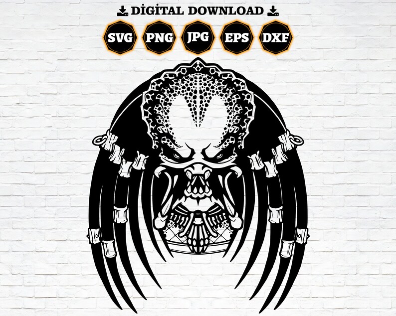 Alien Predator Svg,alien Svg, Predator Svg, Alien Vs Predator Vector ...
