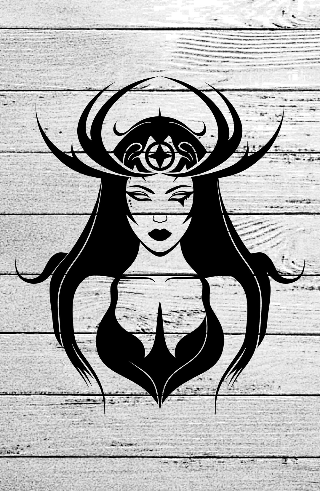 Hecate Goddess Svg Png Vector Illustration Clipart Digital Download Cricut Cutout File, Witch ...