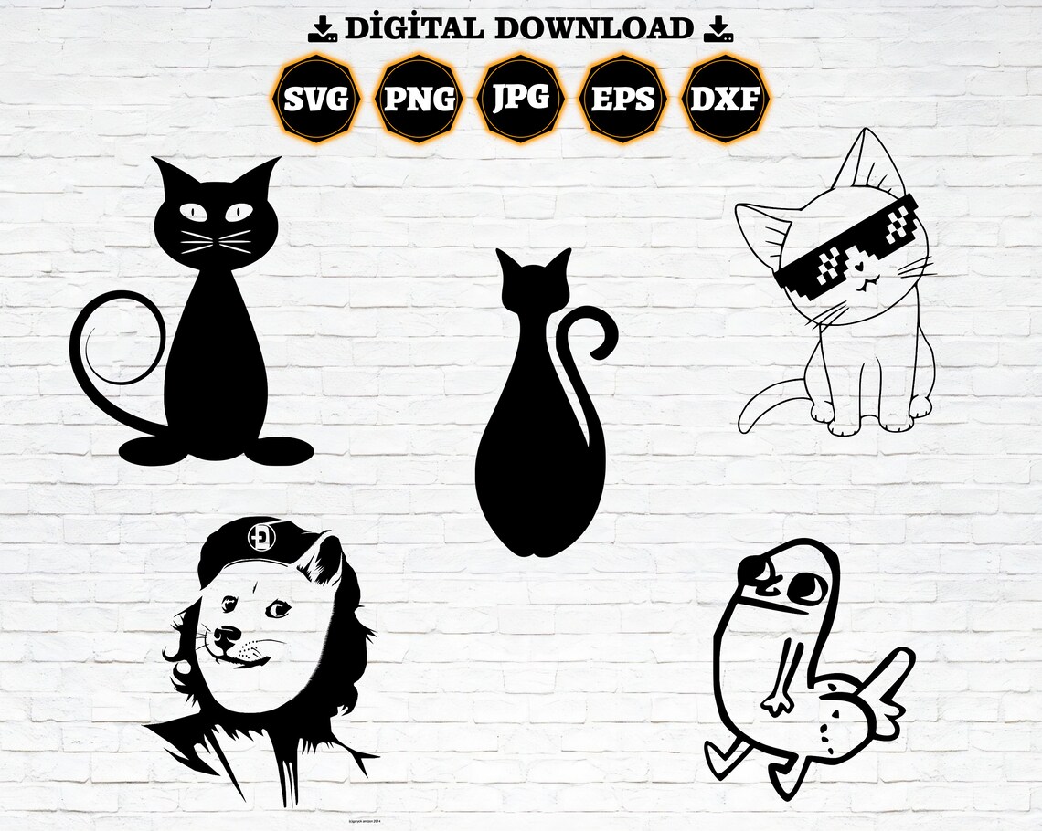 Funny Animals Svg Bundle Animals Clipart Svg Files for - Etsy