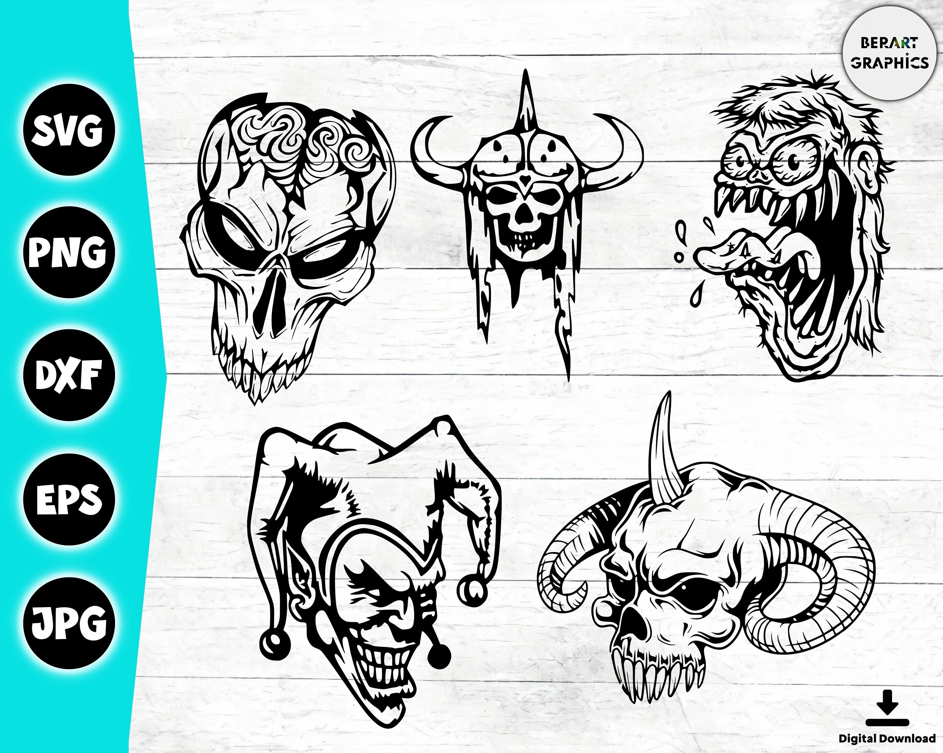 25 Horror Characters Svg Bundle, Horror Svg Cricut Cut File, Horror SVG ...