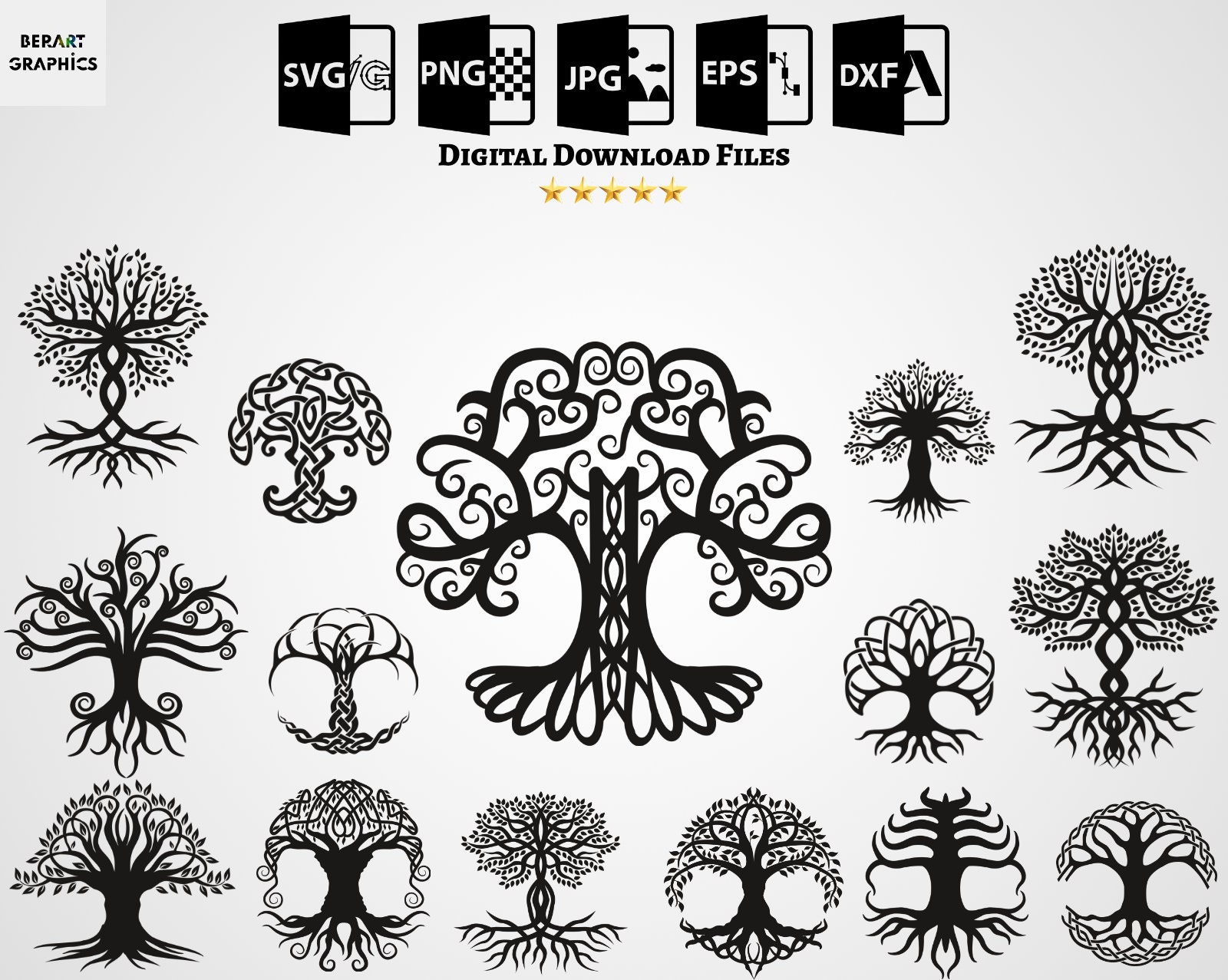 Tree of Life Svg Cut Files for Cricut and Coreldraw Tree of - Etsy UK