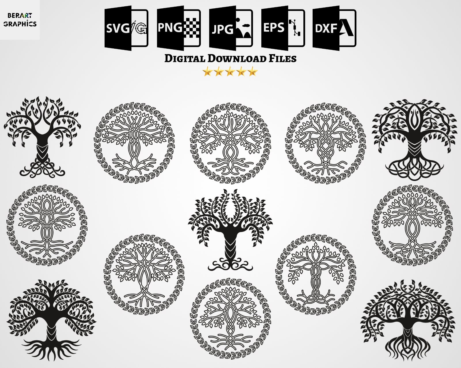 Tree of Life Svg Cut Files for Cricut and Coreldraw Tree of - Etsy