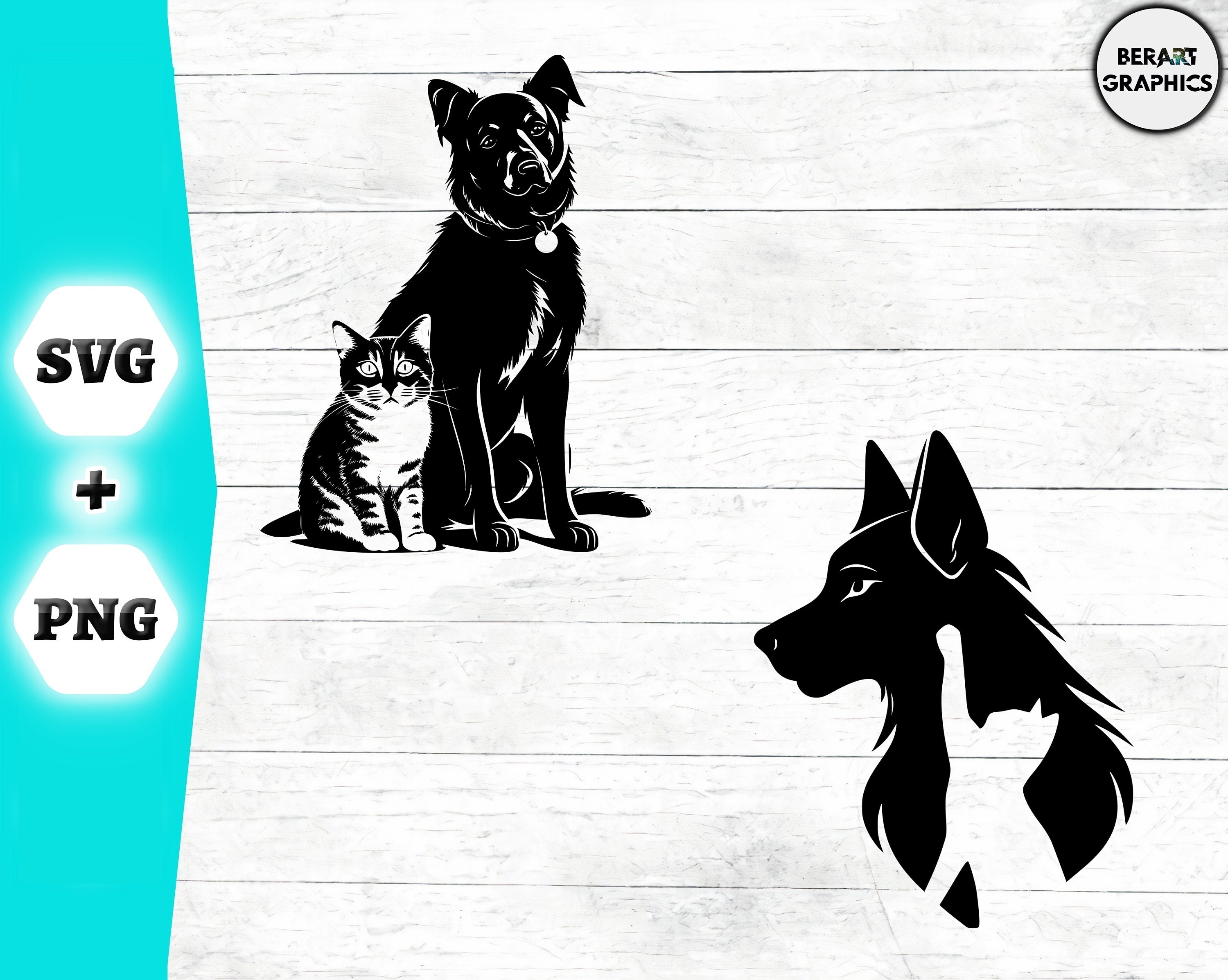 Dog and Cat SVG Dog and Cat Clipart Dog With Cat Svg Dog - Etsy Australia
