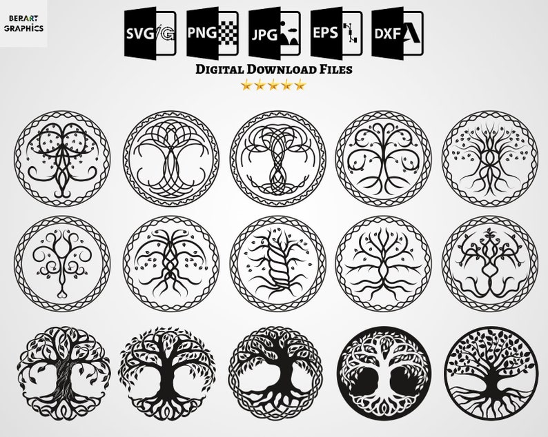 Tree of Life Svg Cut Files for Cricut and Coreldraw, Tree of Life Svg ...