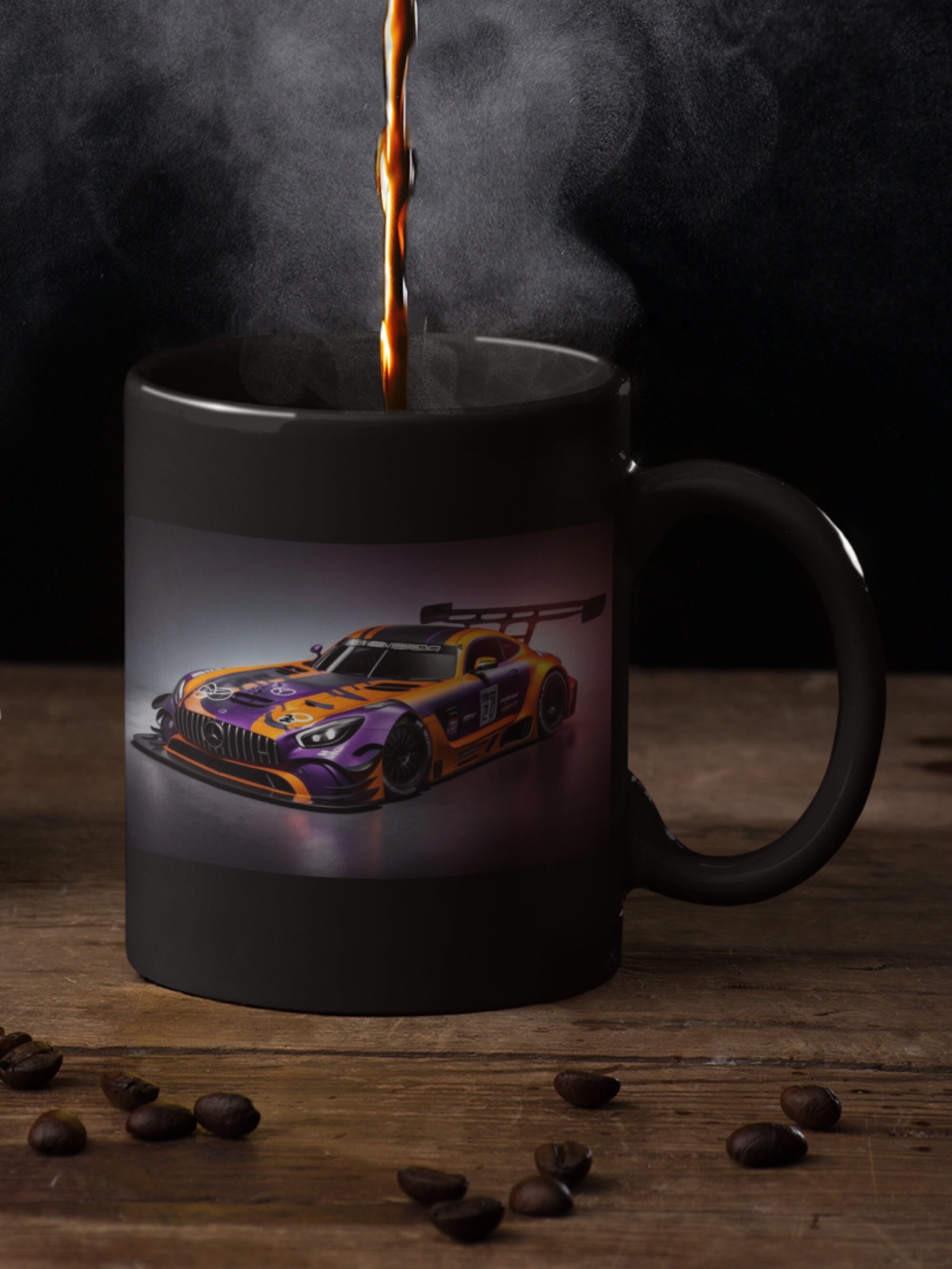 Mercedes AMG GT3 Race Car Enamel Coffee Mug Perfect Car Guy Gifts ...