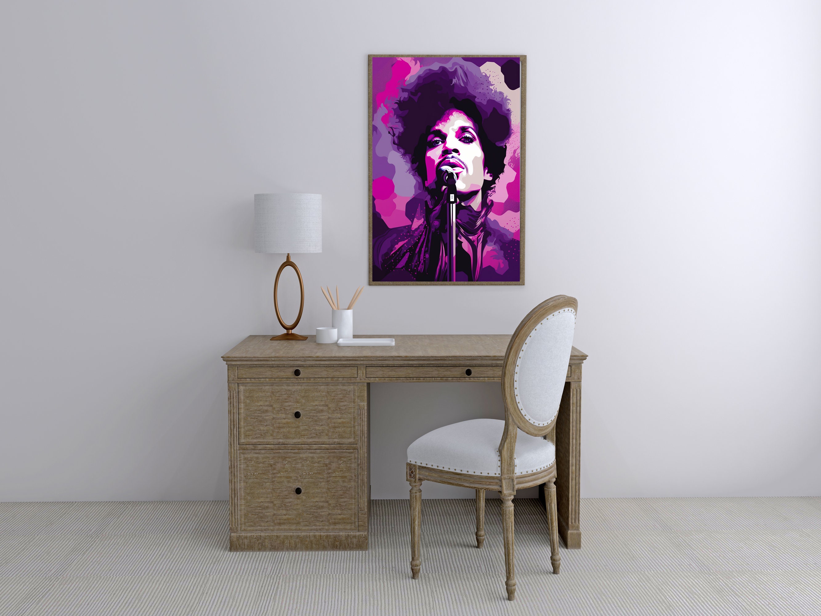 Prince Art Portrait - AI Generated Digital Download Featuring Prince ...