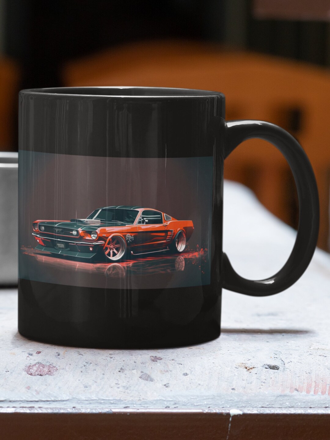 Classic Mustang Coffee Mug - Perfect for Muscle Car Lovers and Fans of ...