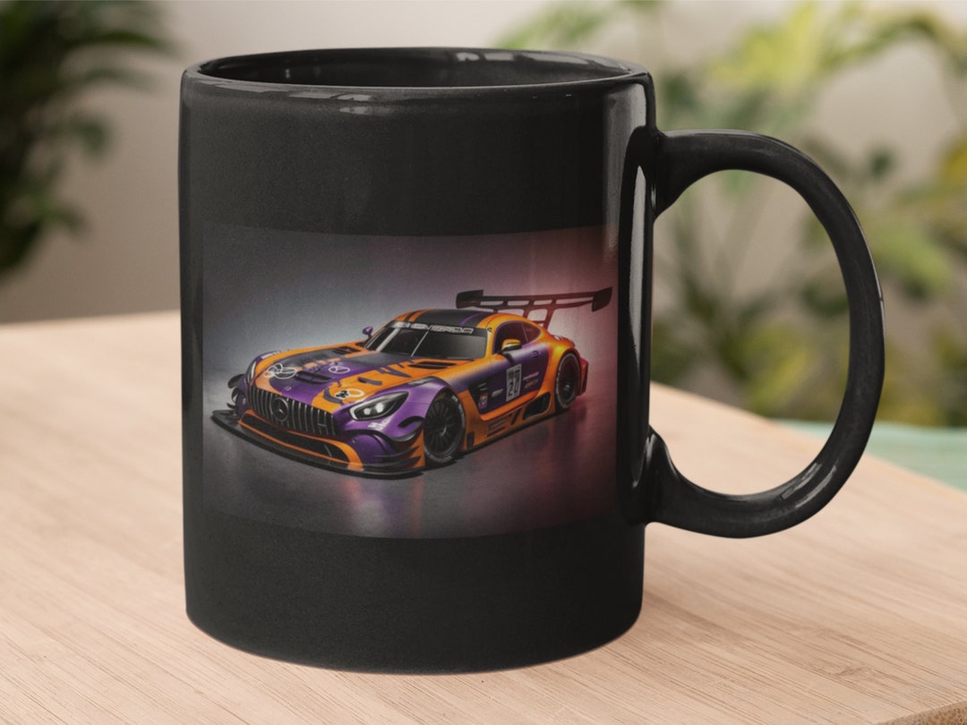 Mercedes AMG GT3 Race Car Enamel Coffee Mug - Perfect Car Guy Gifts ...