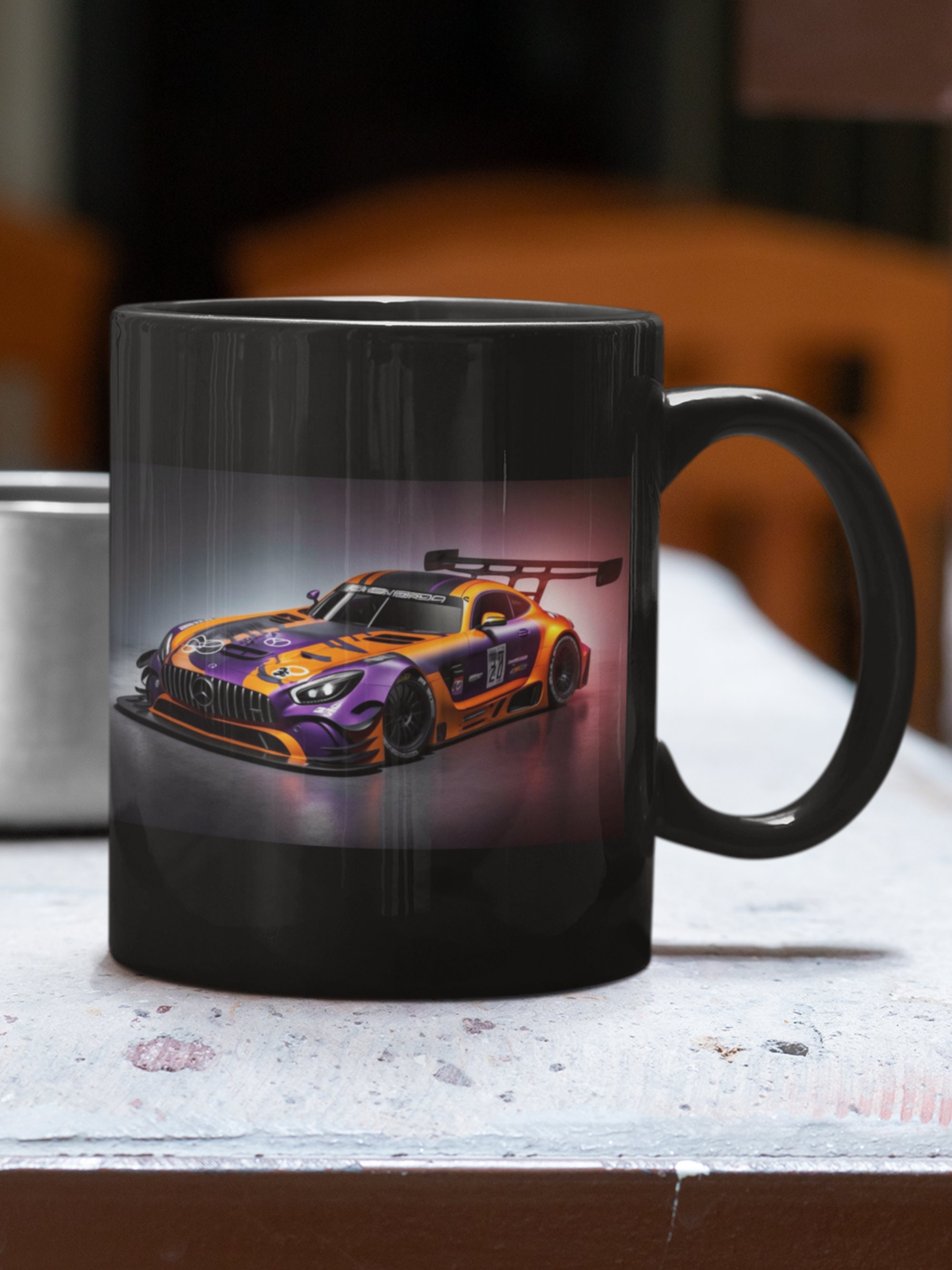 Mercedes AMG GT3 Race Car Enamel Coffee Mug Perfect Car Guy Gifts ...