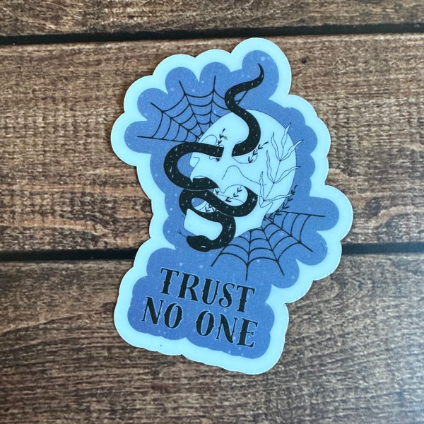 Trust No One Sticker - Etsy