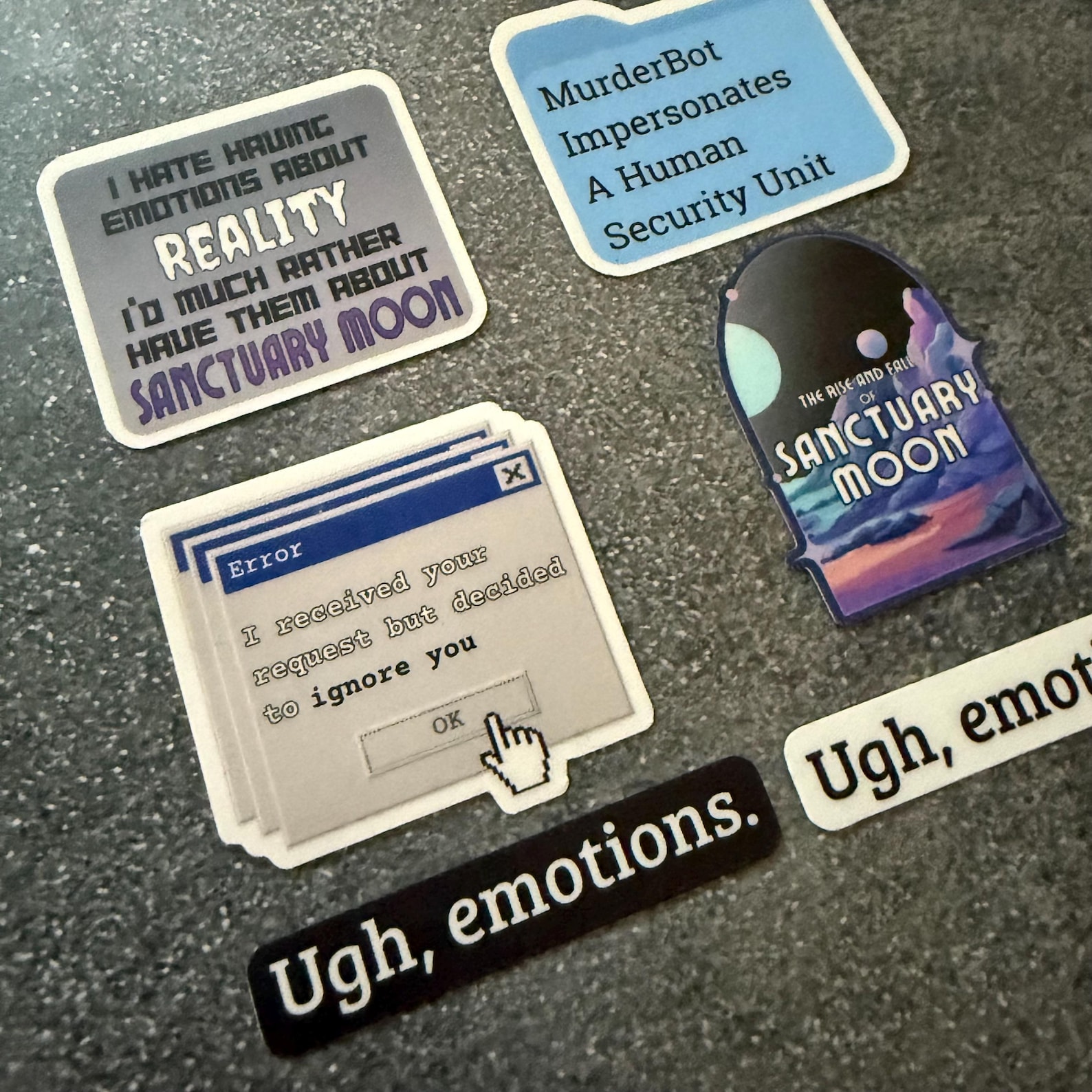 The Murderbot Diaries -- TINY Sticker Assortment -- Matte Vinyl ...