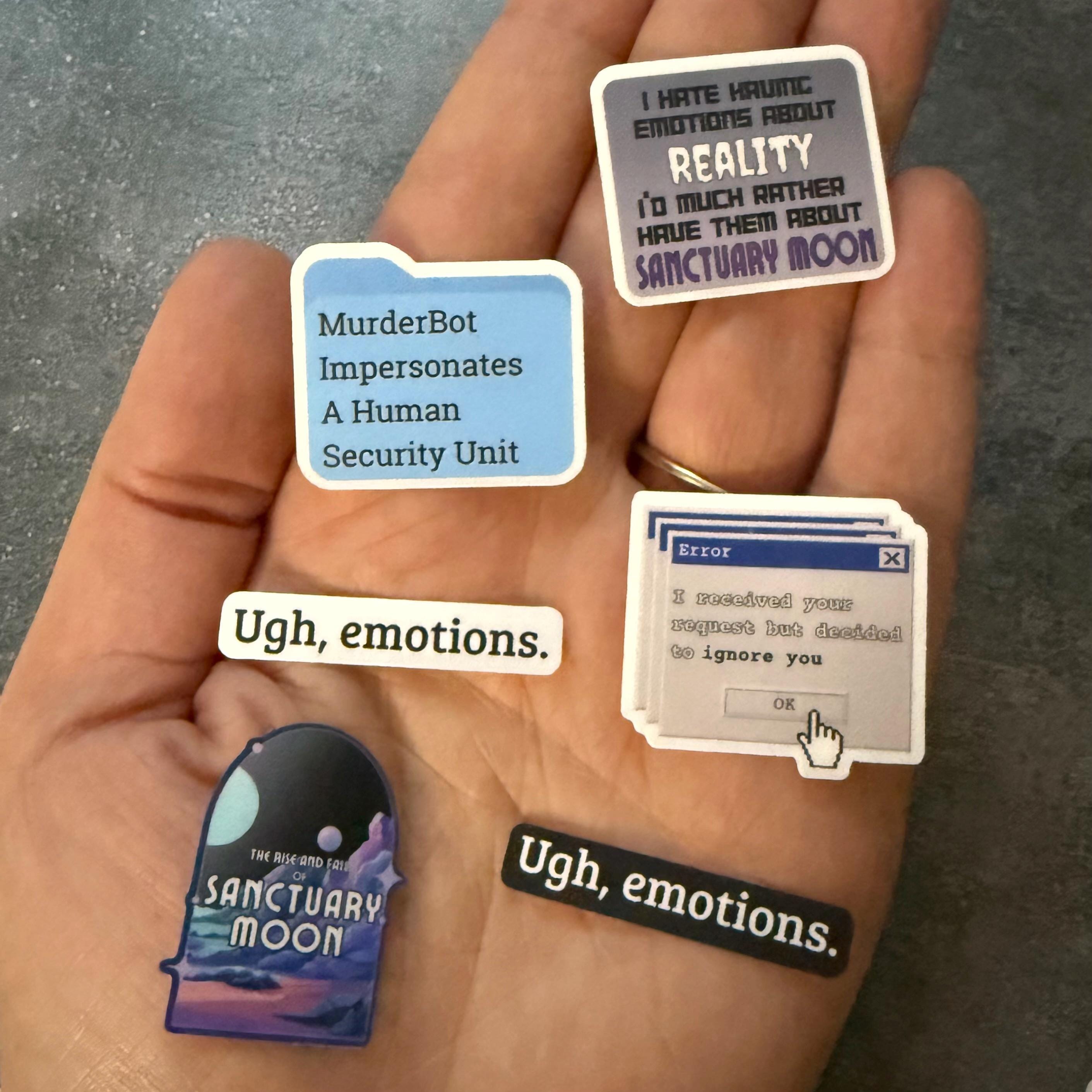 The Murderbot Diaries -- TINY Sticker Assortment -- Matte Vinyl ...