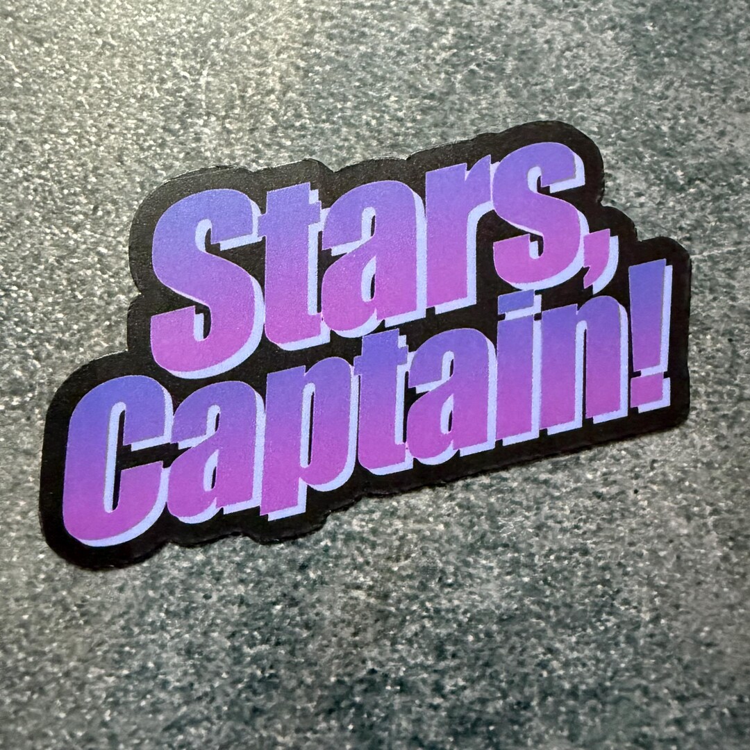 Murderbot -- Stars, Captain! -- Matte or Holographic Vinyl Waterproof ...