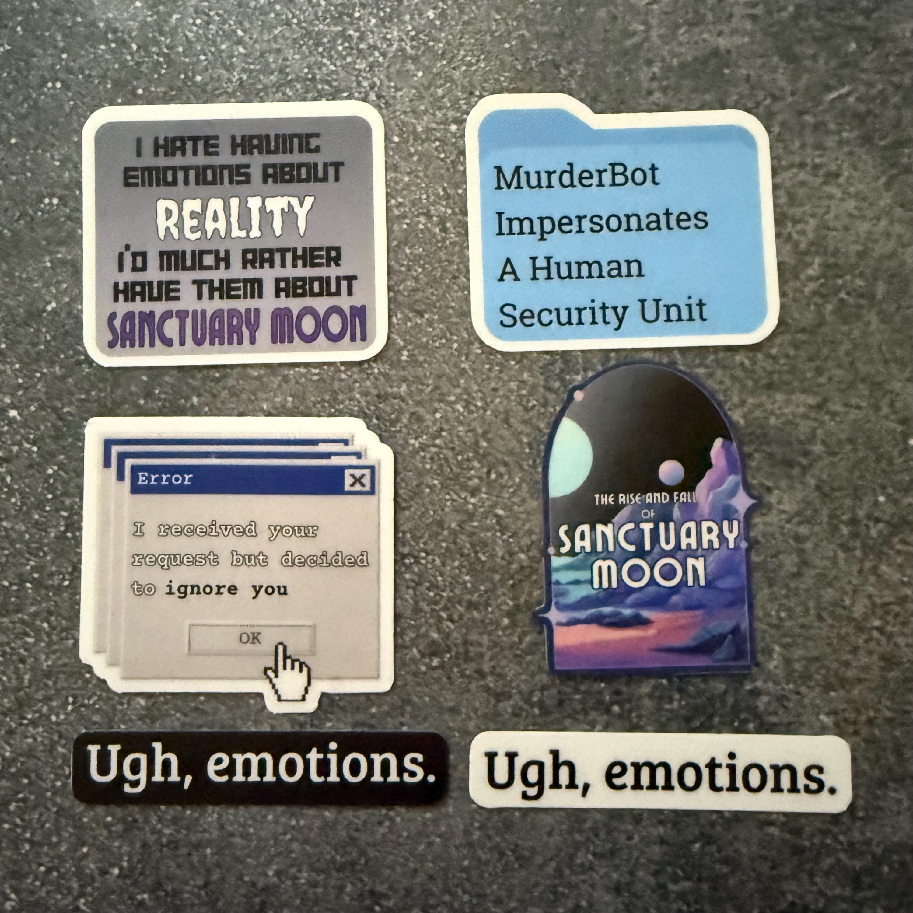 The Murderbot Diaries -- TINY Sticker Assortment -- Matte Vinyl ...