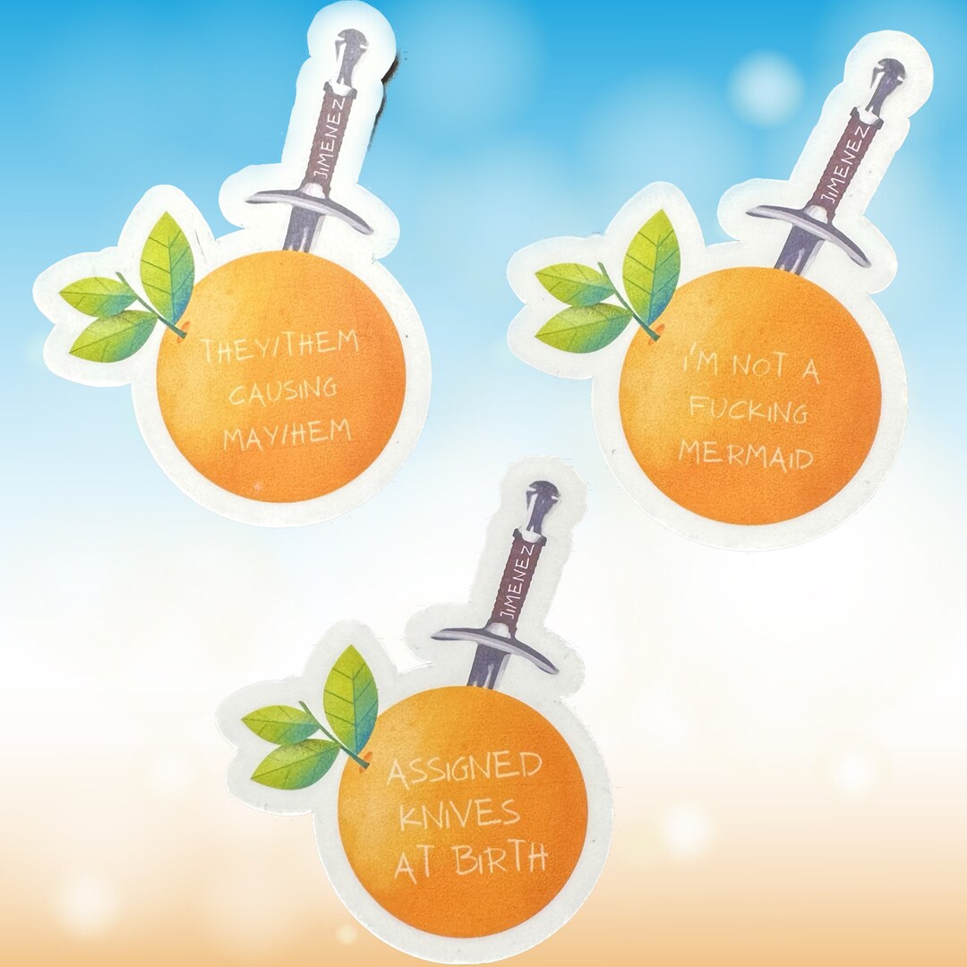 Ofmd-inspired Jim-themed Sticker Multipack Matte Vinyl Waterproof ...