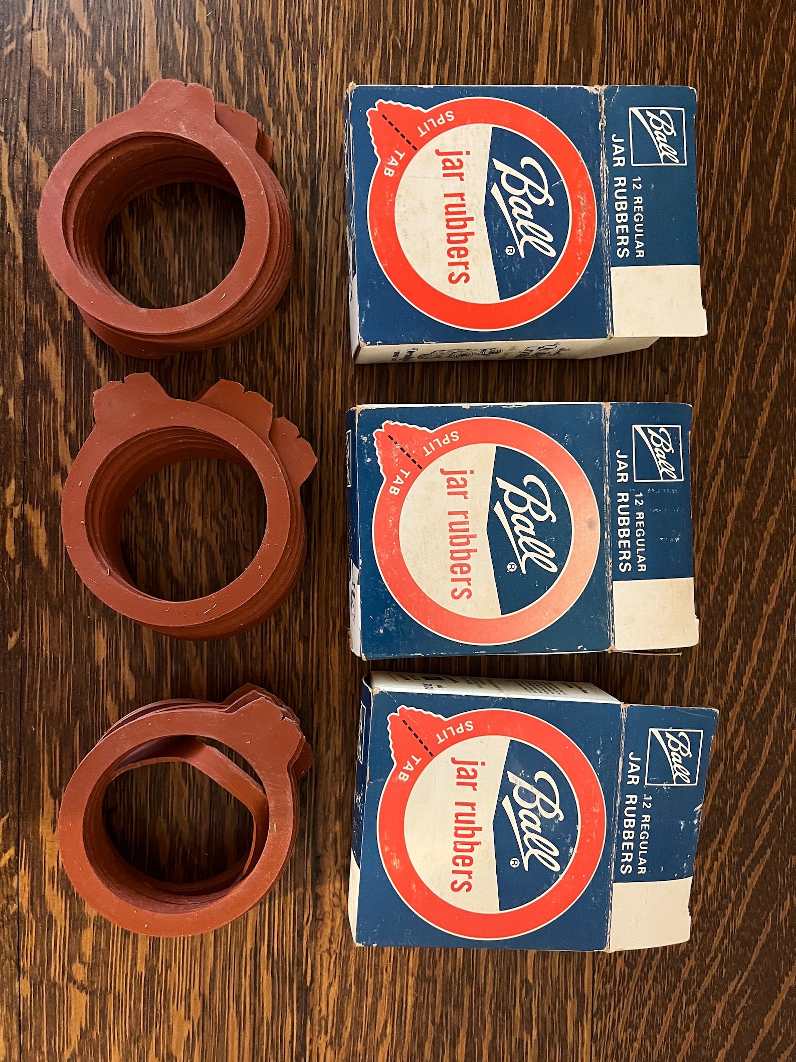 Vintage Ball Split Tab Regular Size Jar Rubbers – 1975, (sold by the ...