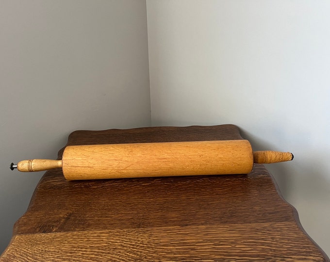 Huge Vintage Thorpe Maple Wood Rolling Pin - Etsy