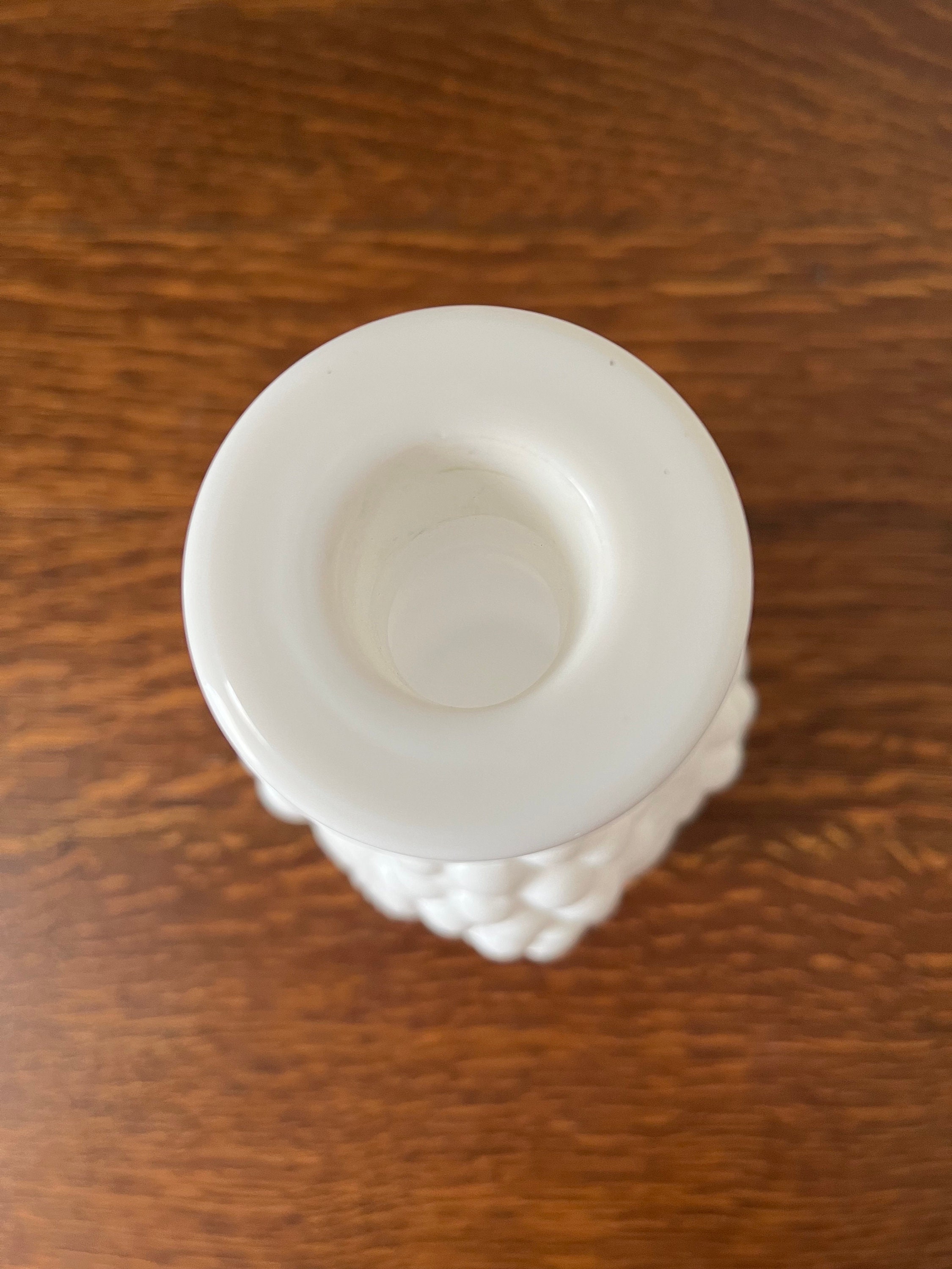 Vintage Imperial Glass Milk Glass Decanter White Decanter With Grape ...