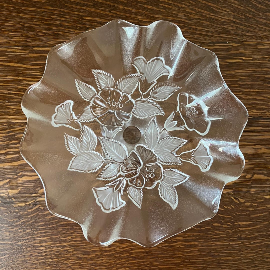 Mikasa Morning Glory Footed Bon Bon Glass Dish / Bowl - Etsy