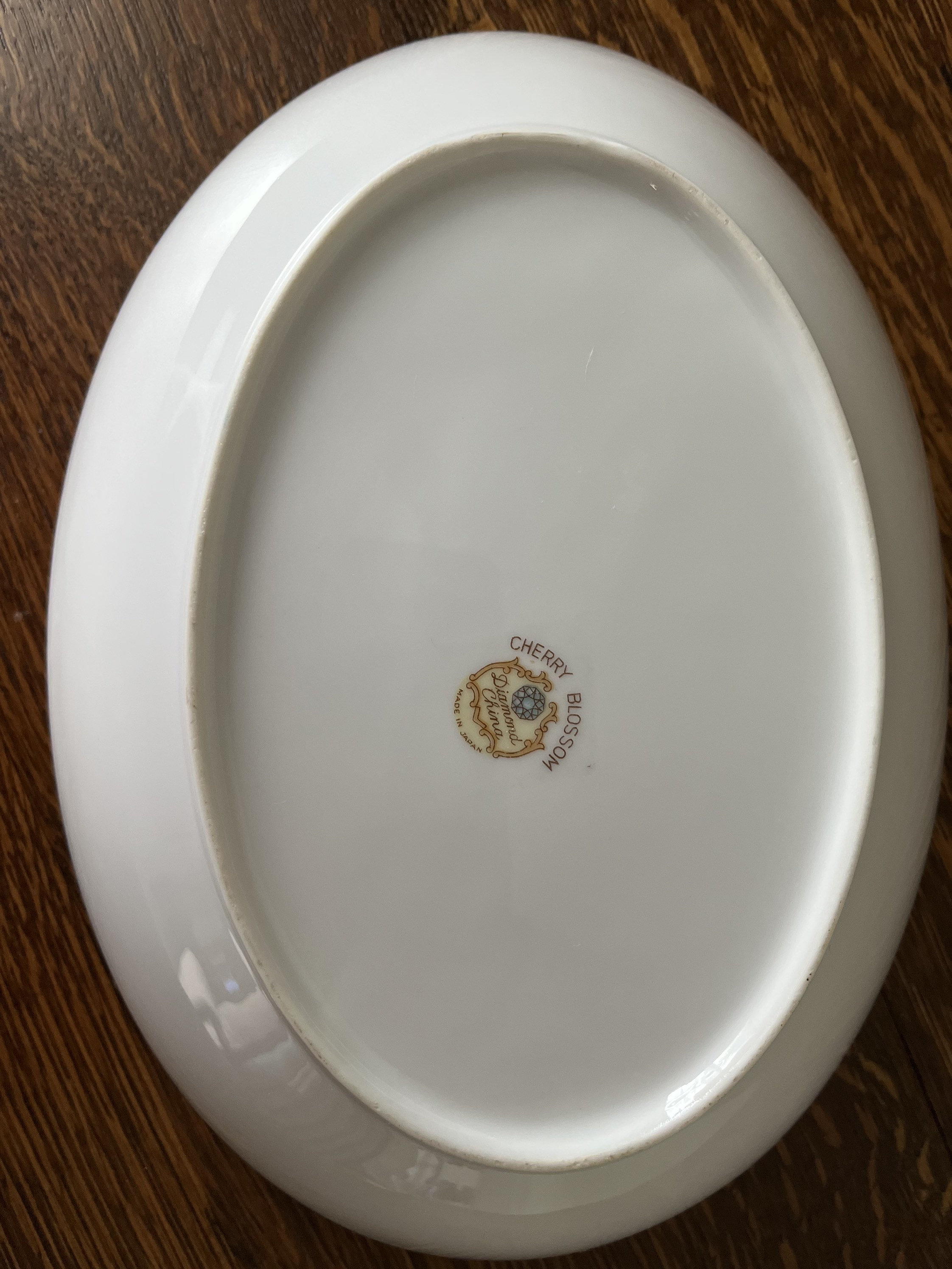 Vintage Diamond China Cherry Blossom Oval Vegetable Serving Dish 10 - Etsy