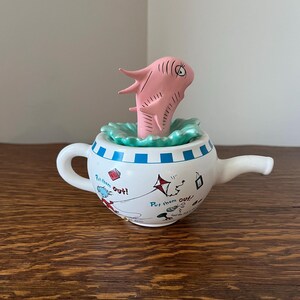 Hallmark Dr. Seuss the Fish in the Pot Teapot 2001 Porcelain Figurine ...