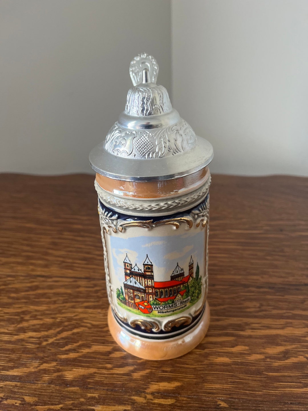 Vintage German Beer Stein With Lid Authentic Oktoberfest Beer Steins - Etsy
