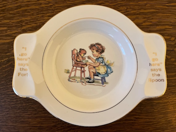 Vintage my Own Plate Child's Plate Homer - Etsy