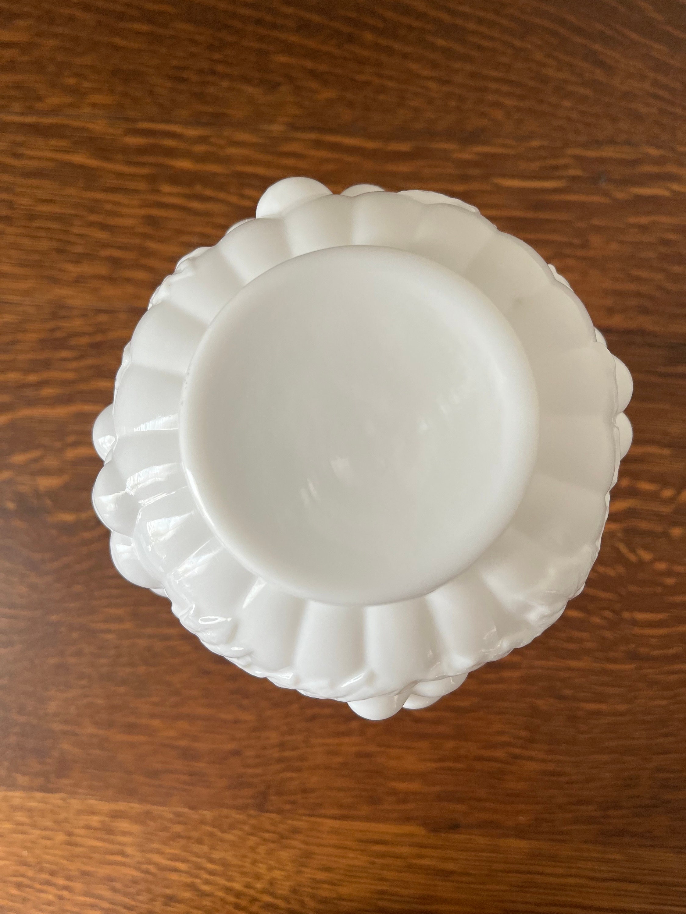 Vintage Imperial Glass Milk Glass Decanter White Decanter With Grape ...