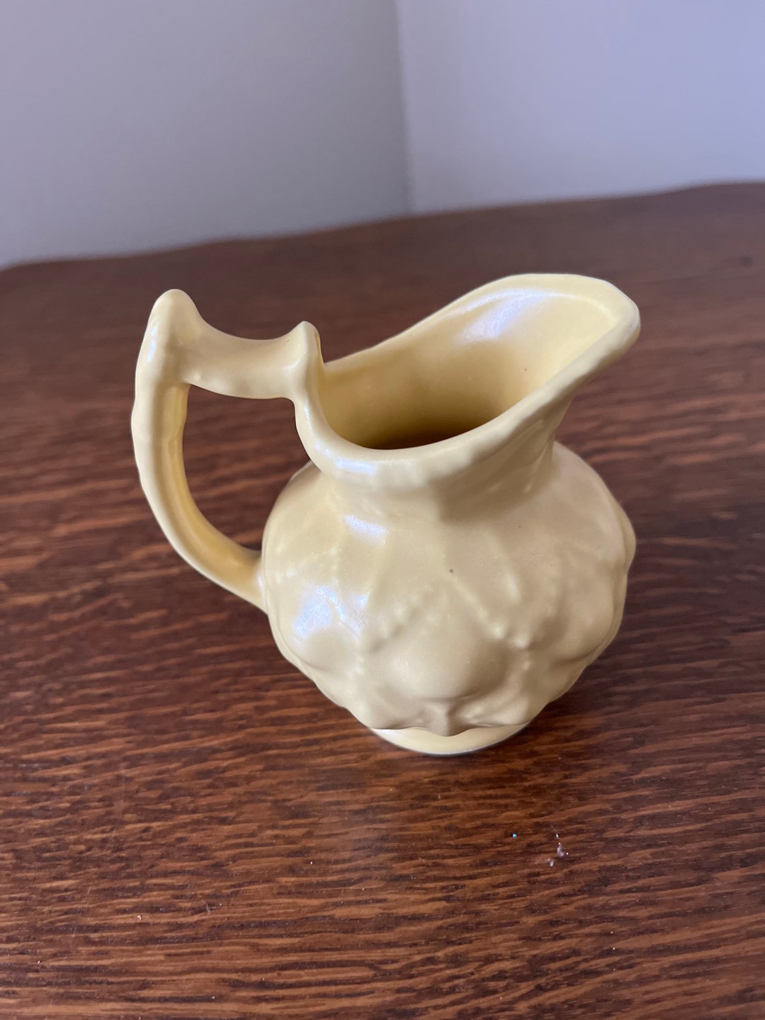 Vintage Yellow Pitcher - Etsy