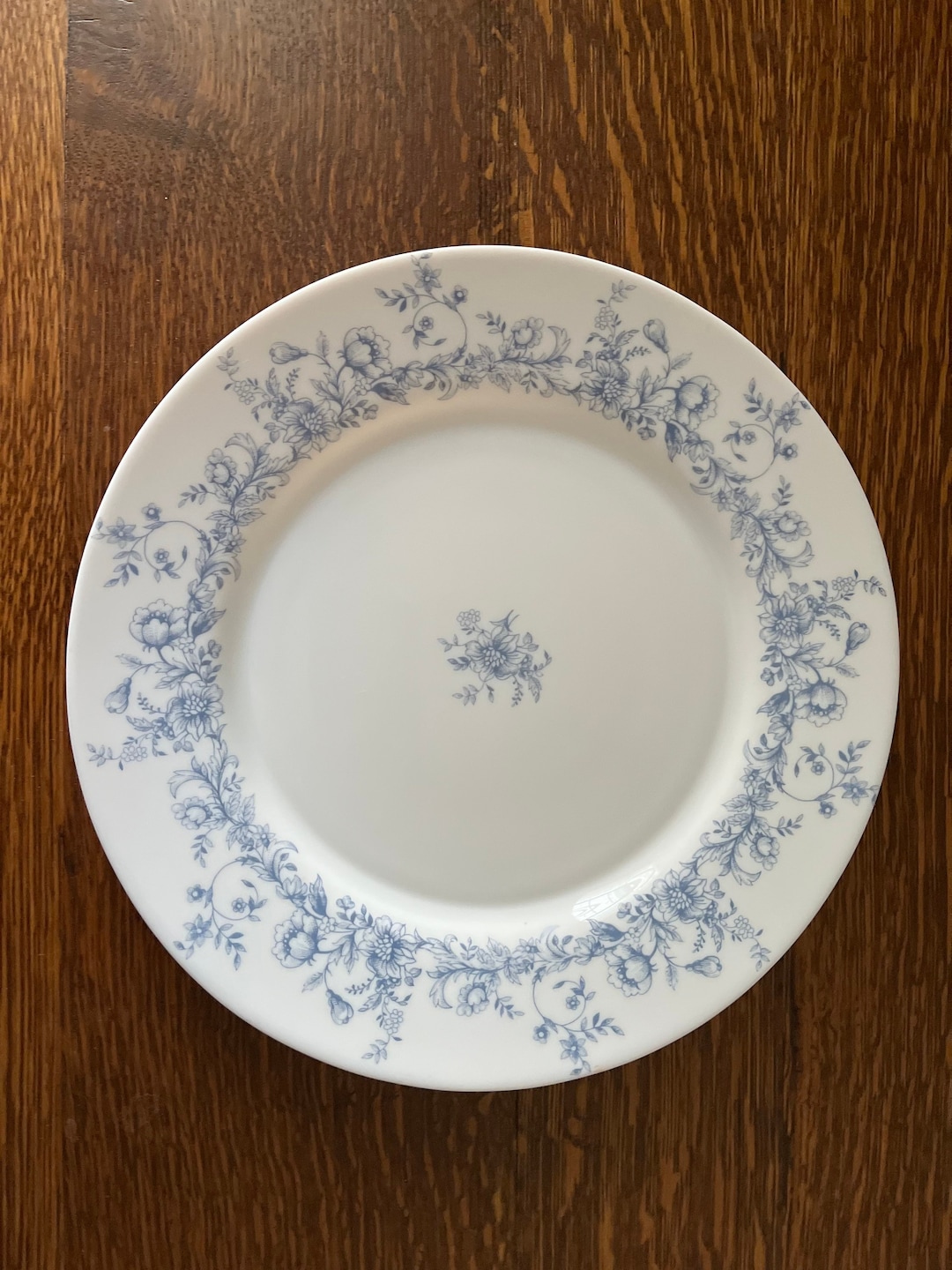 Vintage Arcopal Glenwood Blue Floral Dinner Plate 10.75" Diameter - Etsy