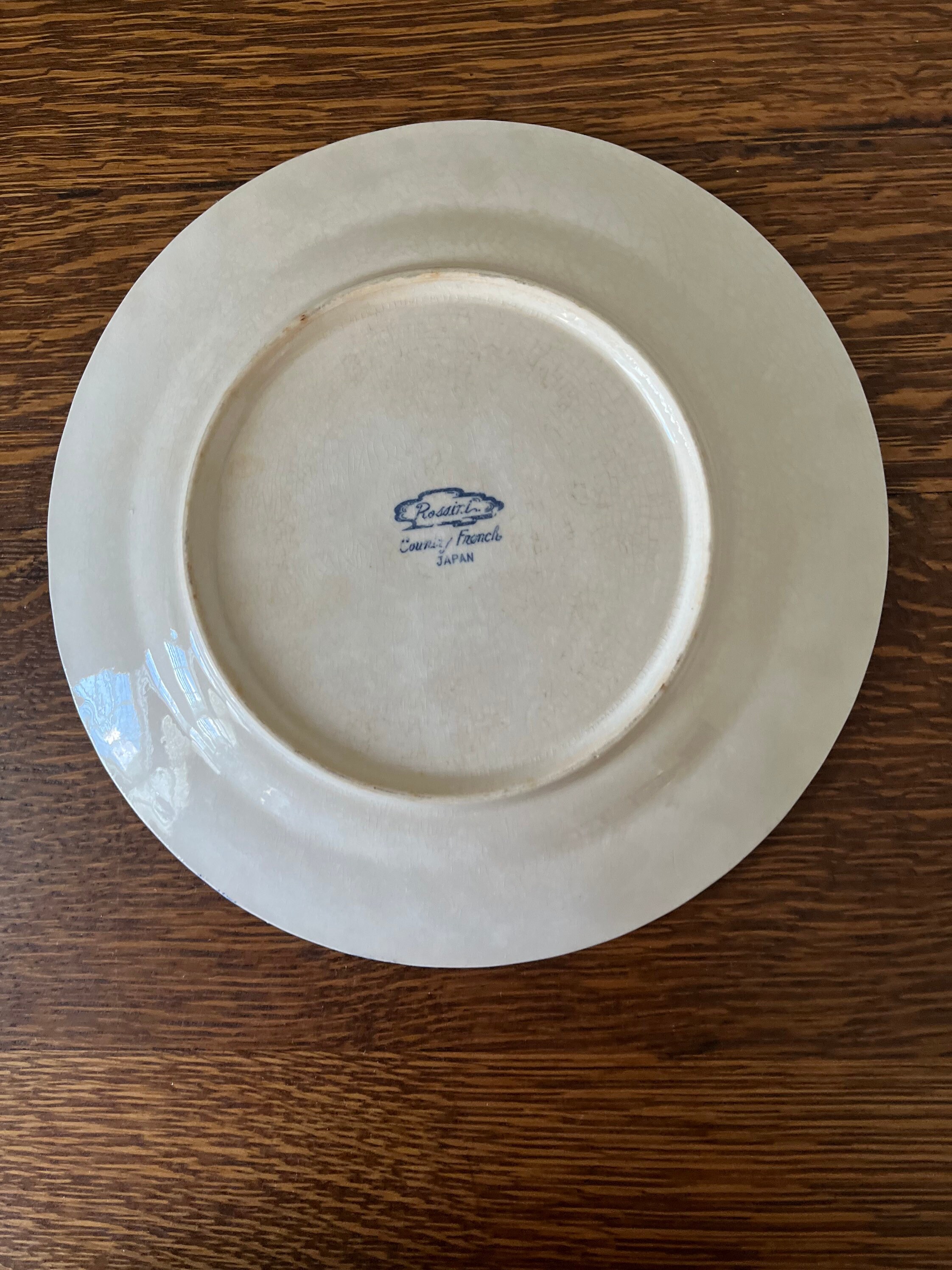 Vintage Rossini Country French Blue & White 5 3/4 Saucer - Etsy