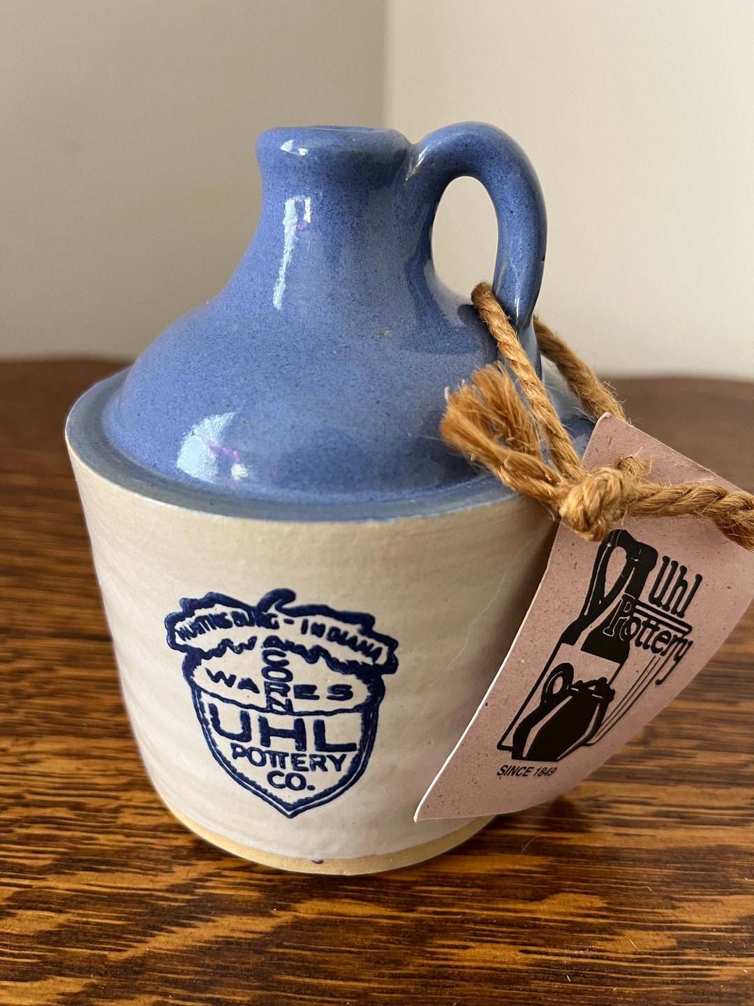 Handmade Miniature UHL Pottery Co Acorn Wares Crock Jug - Indiana-made ...