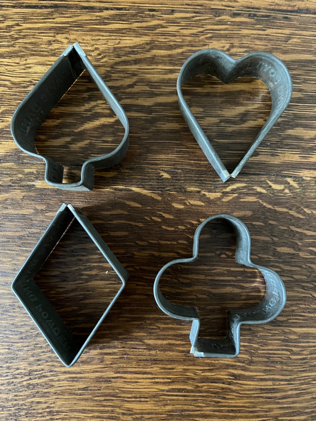 Vintage Davis Baking Powder Tin Cookie Cutter Set | 1920's ...