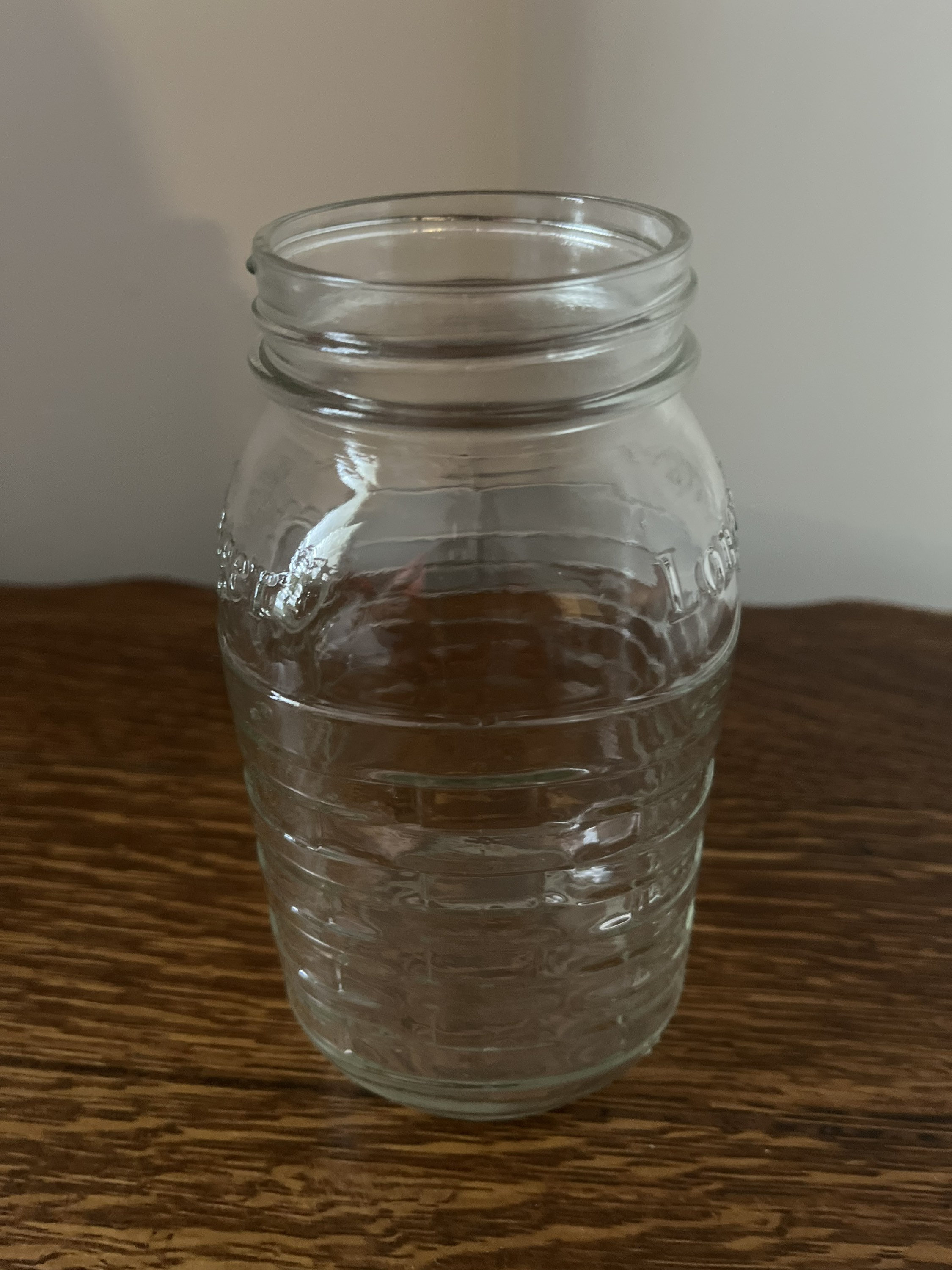 Vintage Longaberger Blue Ribbon Quart Canning Jar - Clear Glass - Etsy